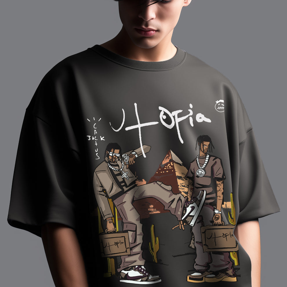 Utopia Briefcase Grey Tee – The Forbidden Fruit India